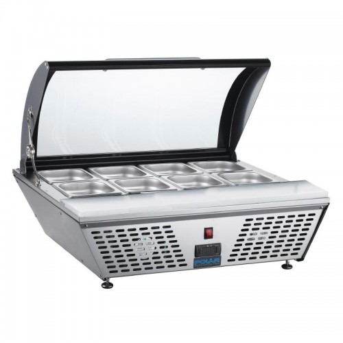 Polar GL178: 4 x 1/3 GN Refrigerated Counter Top Servery Prep Unit with ...